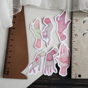 Zombie Hands STICKER Pack, Creepy Cute, Pastel Goth - Etsy