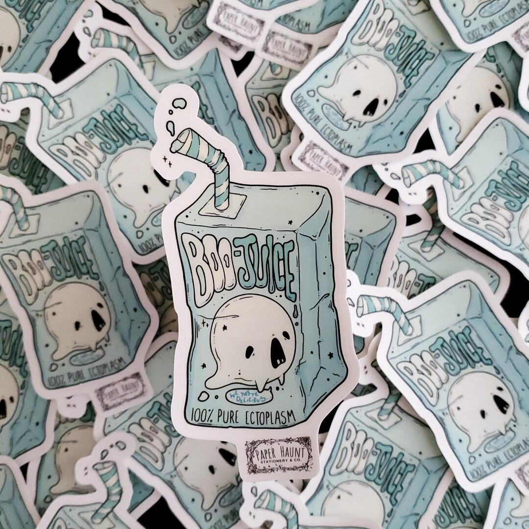 Ghost Juice Box STICKER - Spooky Cute -boo Juice - Etsy
