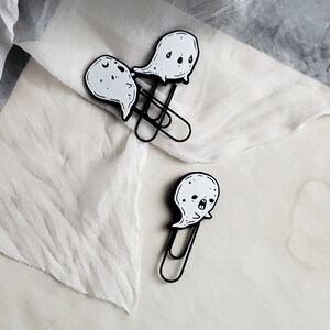 Ghost Paperclip - Spooky Cute - Goth Stationery - Etsy