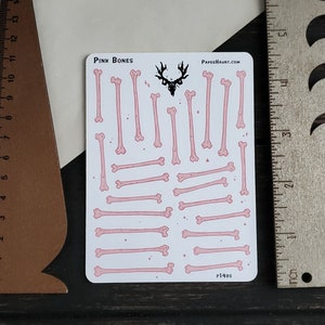 Pink Bones Sticker Sheet Planner Stickers - Etsy