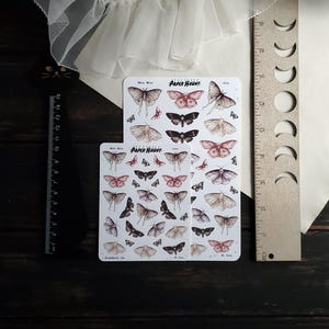 MOON Moth Planner Sticker Sheet - Etsy