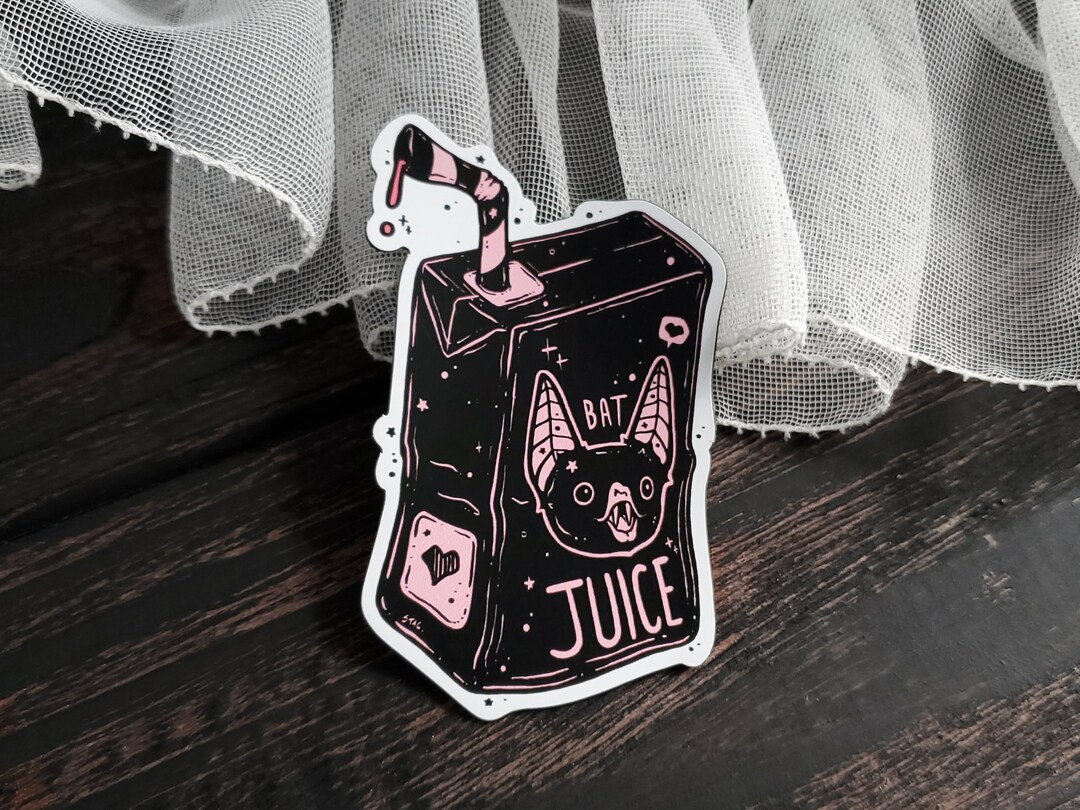 Vampire Bat Juice Box Magnet - Etsy