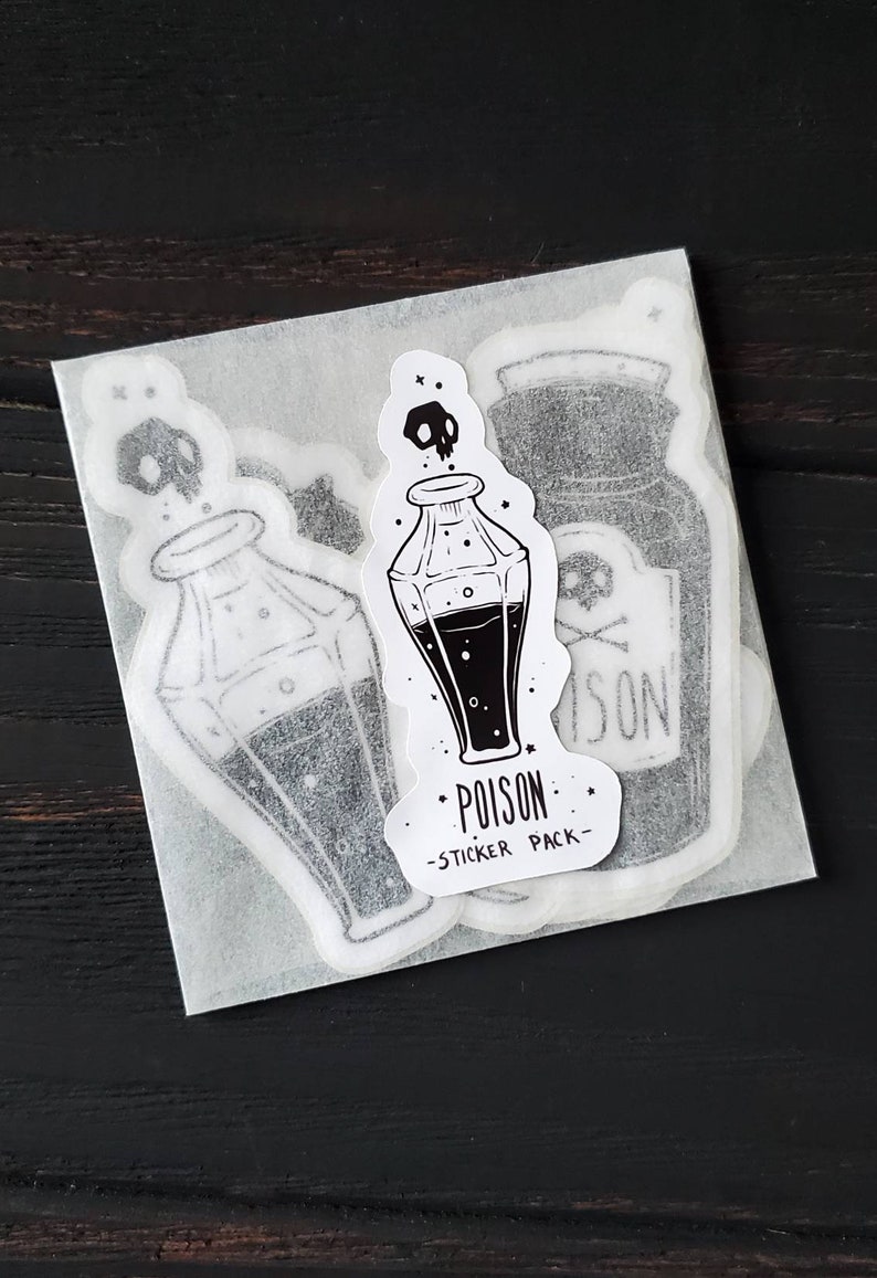 Creepy Cute Poison Gothic STICKER Pack - Etsy