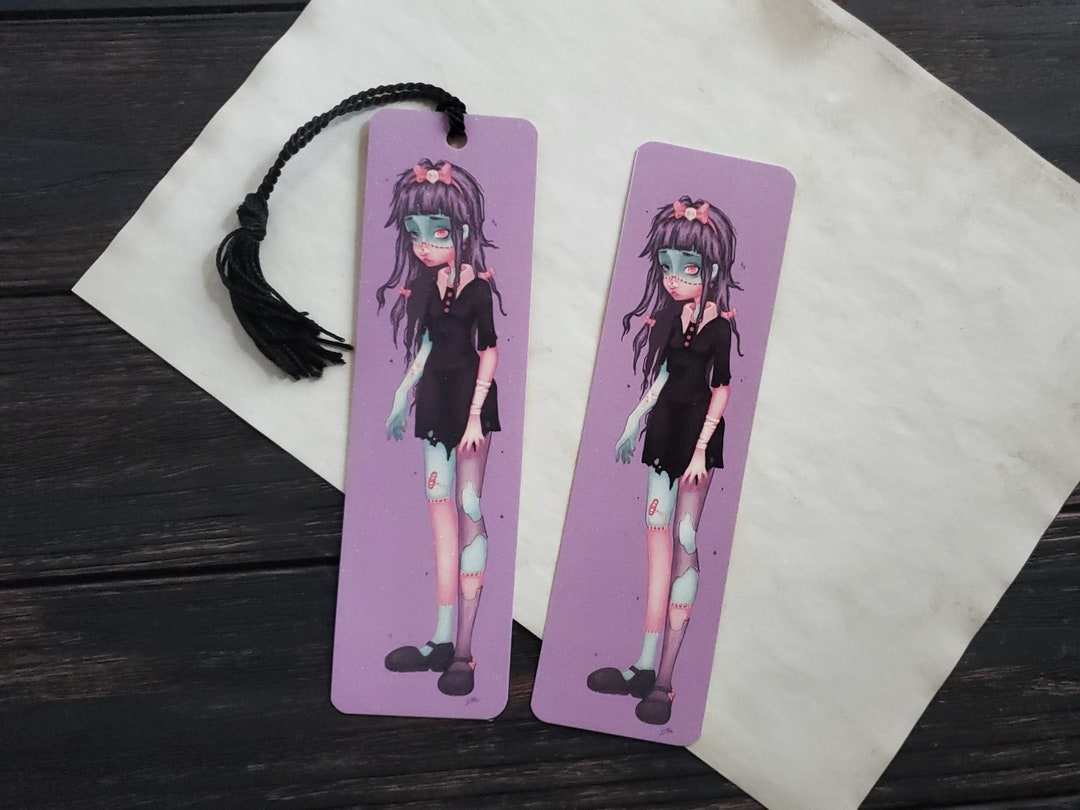 Purple Zombie Bookmark, Pastel Goth, Spooky Cute - Etsy