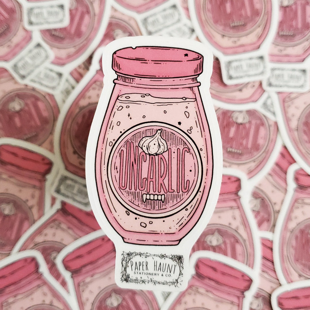 Ungarlic STICKER- Vampire Food- Spooky Cute - Pastel Goth - Etsy
