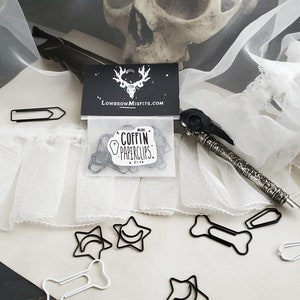 Coffin Paperclips, Spooky Cute, Goth - Etsy
