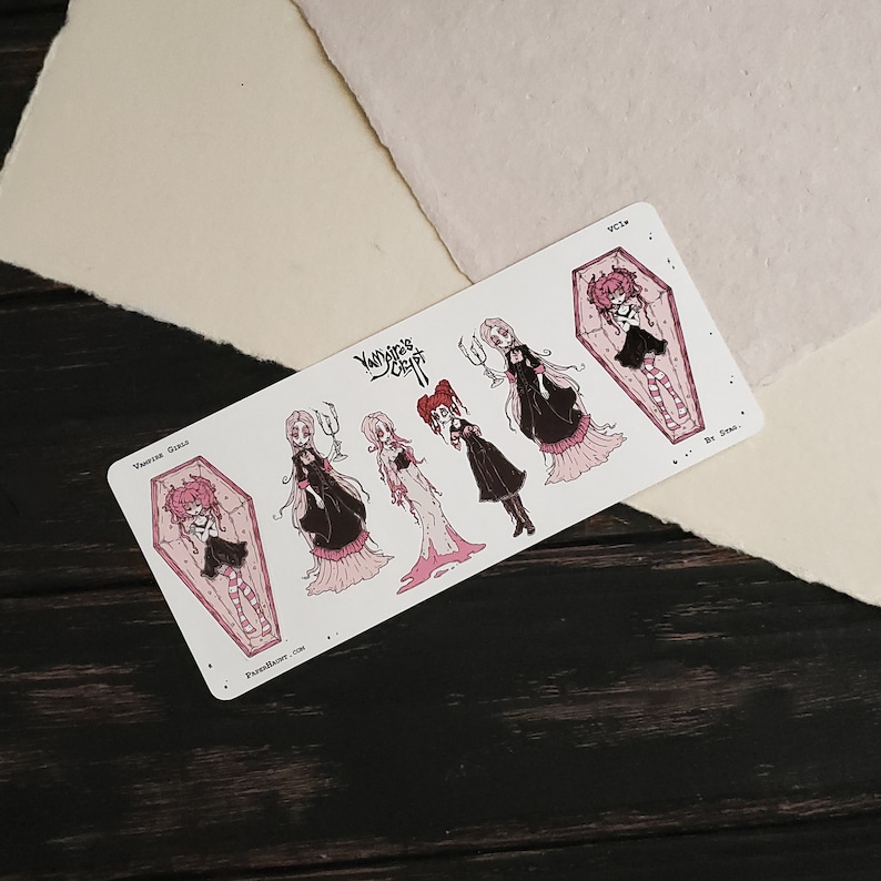 Vampire Girls Planner STICKER Sheet - Vampire's Crypt- Spooky Cute ...