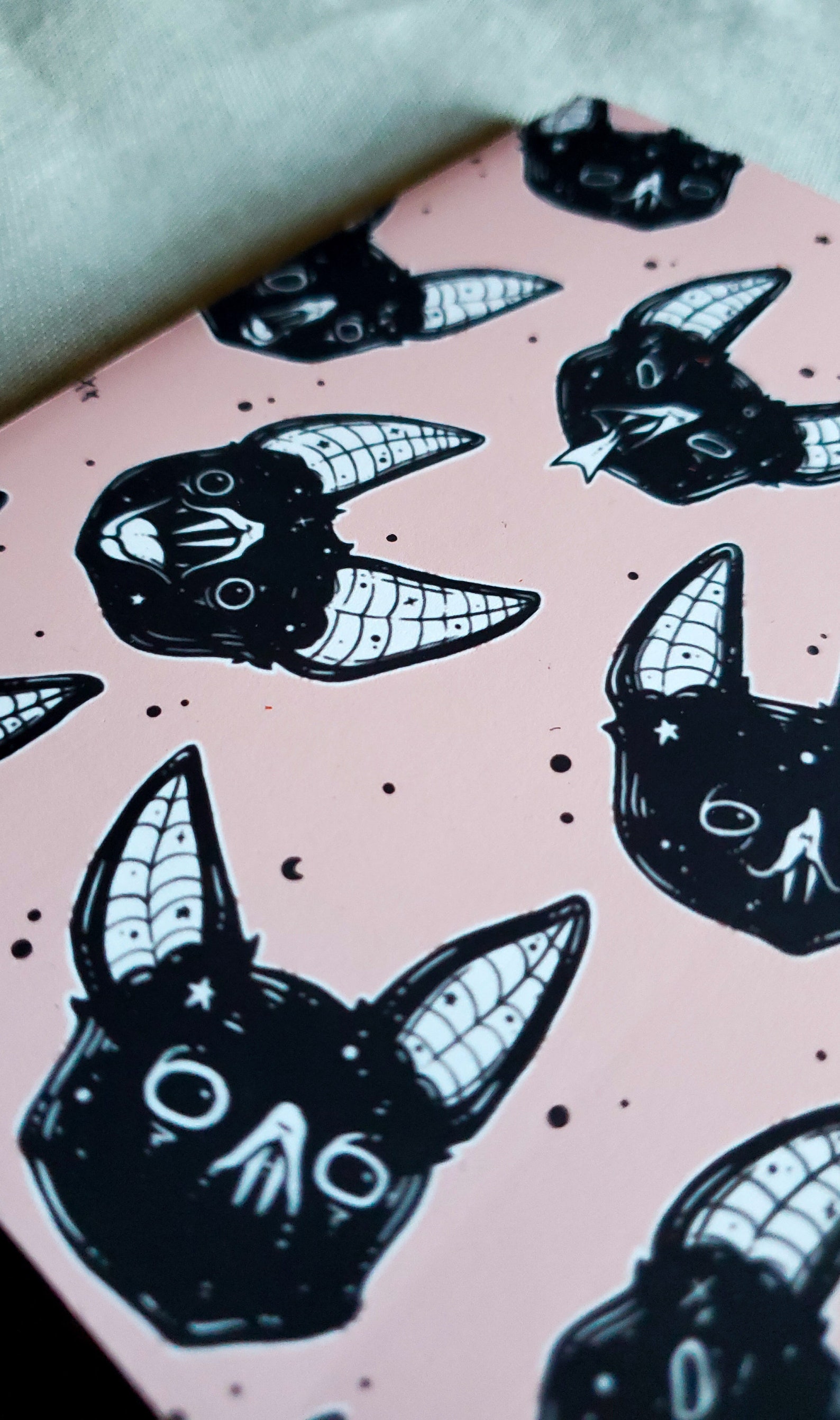 Bat Note Book Pink - Etsy