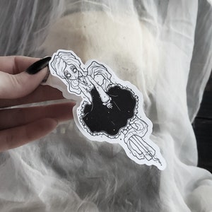 Ghost Girl Sticker Spooky Cute - Etsy