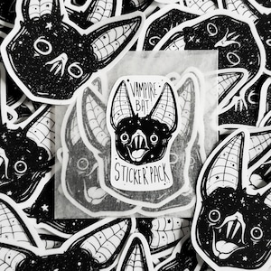 VAMPIRE BAT Sticker Pack, Creepy Cute, Goth - Etsy