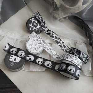 Skull and Bone WASHI Tape, Spooky Cute - Etsy