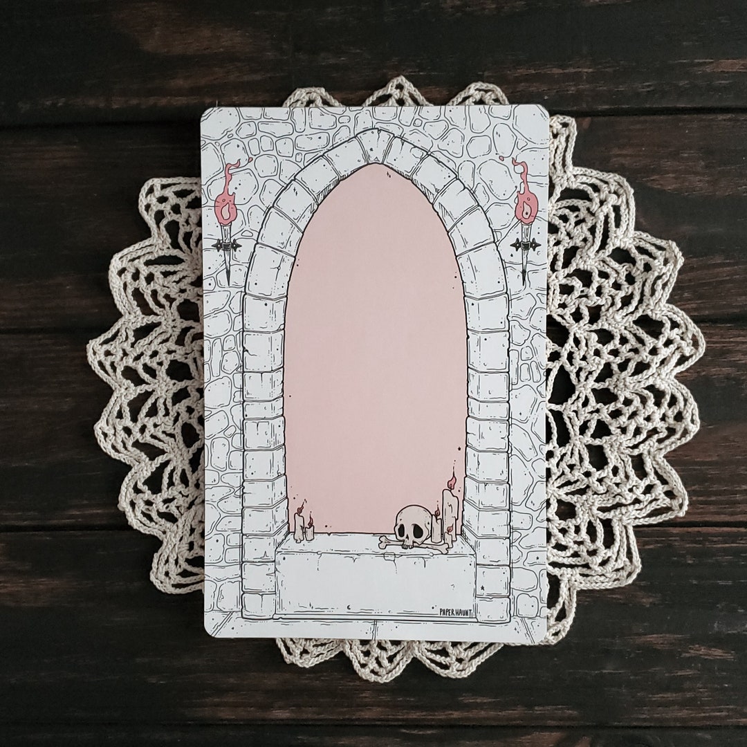 Vampire's Crypt Notepad- Spooky Cute Goth Stationery - Etsy