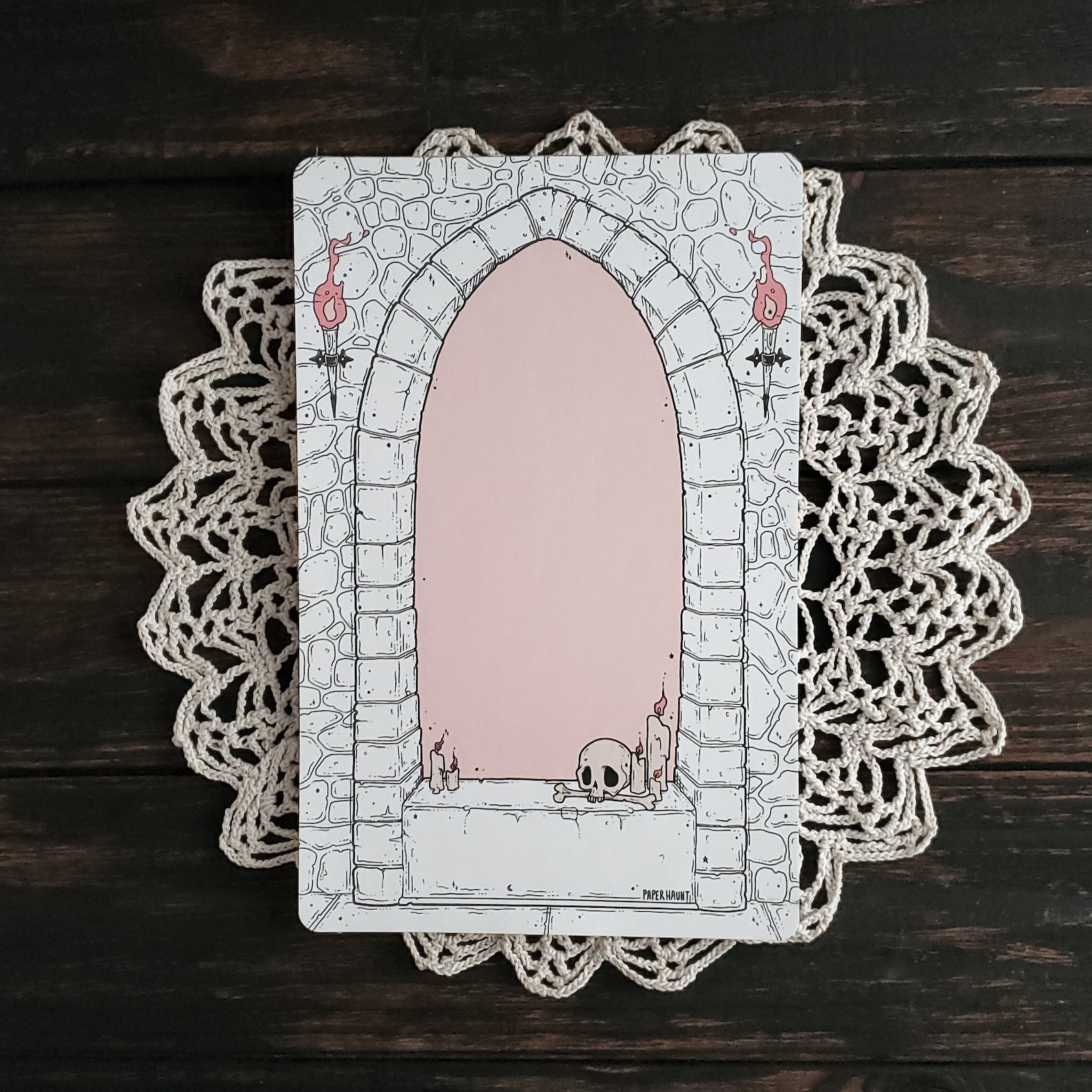 Vampire's Crypt Notepad- Spooky Cute Goth Stationery - Etsy