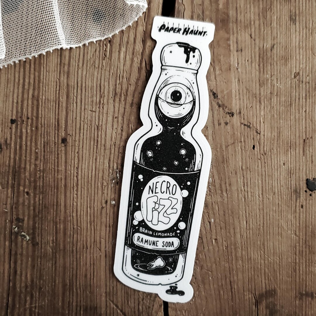 Zombie Ramune | Soda Vinyl Sticker | Spooky Cute Art | Necro Fizz - Etsy