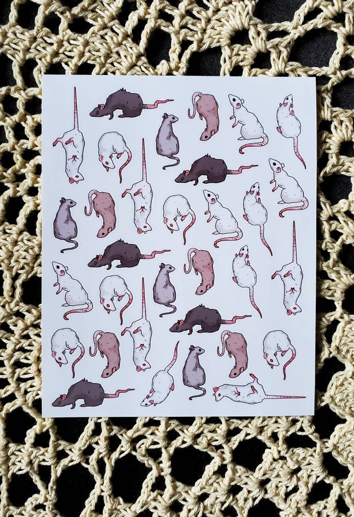 RATS planner STICKER sheet | Etsy