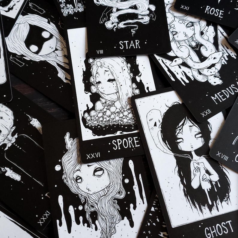 Oracle Card Deck- Spooky Cute- Goth- Mystic Misfit-3rd Edition - Dark ...