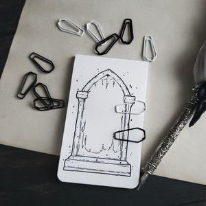 Coffin Paperclips, Spooky Cute, Goth - Etsy