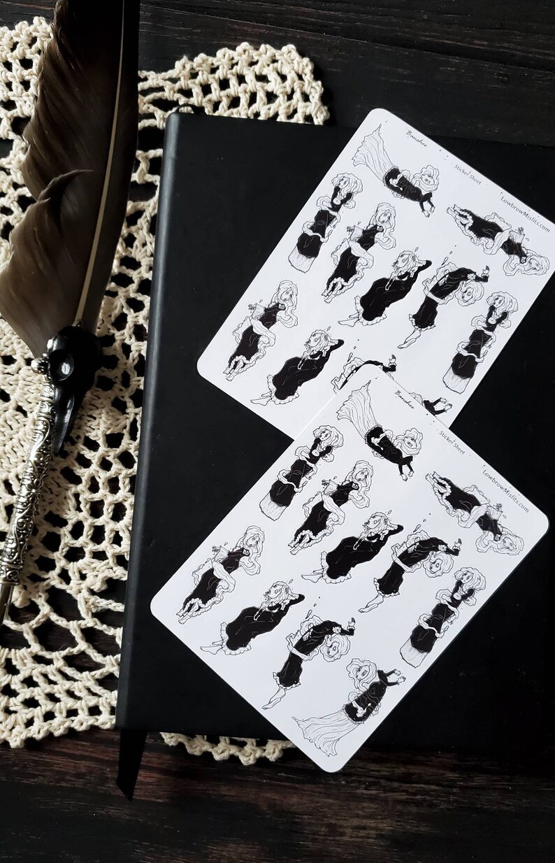 Banshee GHOST Planner Spooky Cute Sticker Sheet - Etsy