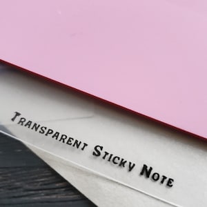 Pink & Purple Transparent STICKY Notes, Pastel Goth - Etsy