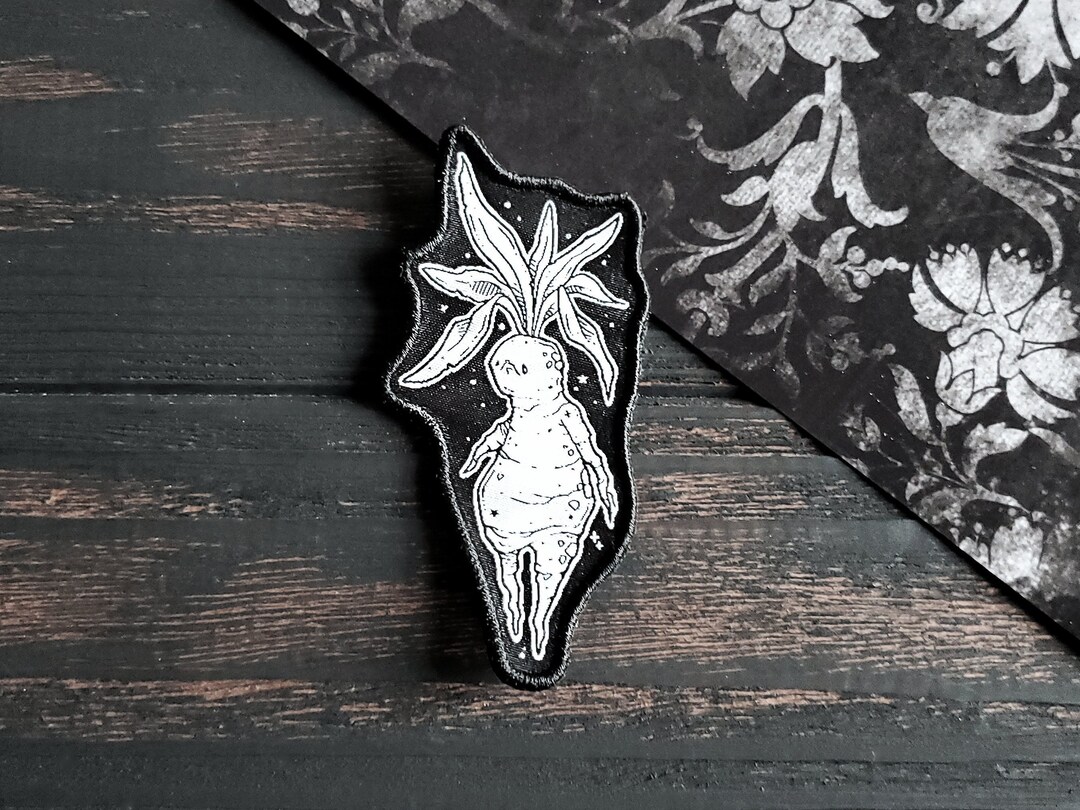 The Mandrake- Creepy Cute Patch - Etsy