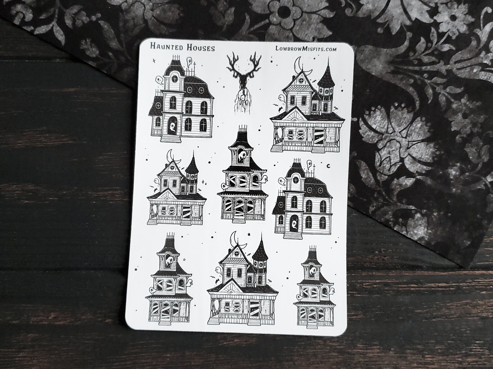 Haunted House STICKER Sheet Spooky Cute - Etsy