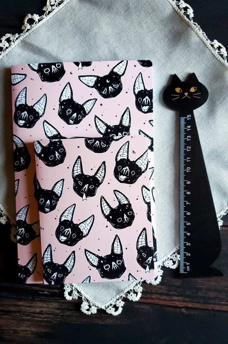 Bat Note Book Pink - Etsy