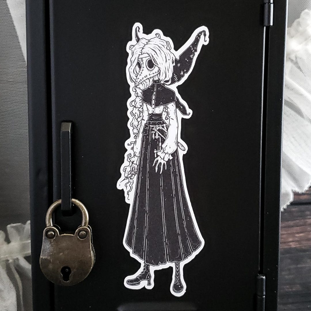 Plague Doctor Fairy Magnet | Gothic Dark Fantasy Décor | Creepy Cute ...