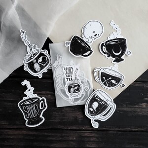 Spooky Brew TEA Ghost Gothic STICKER Pack - Etsy