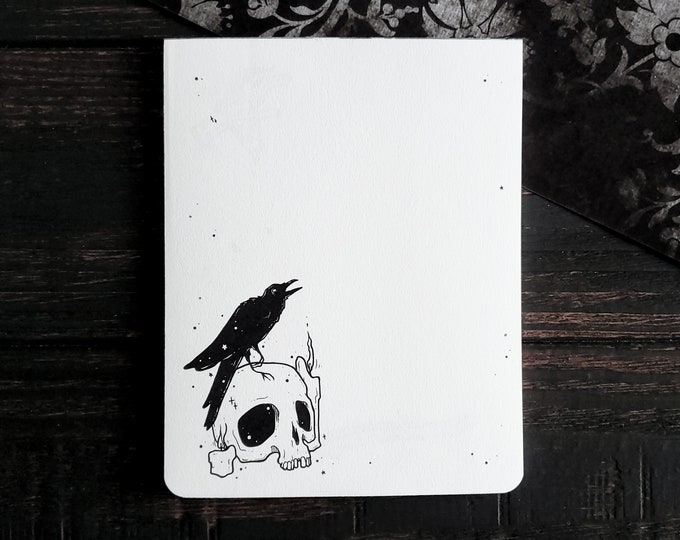 The Poet Medium Gothic Notepad Stationery - Etsy