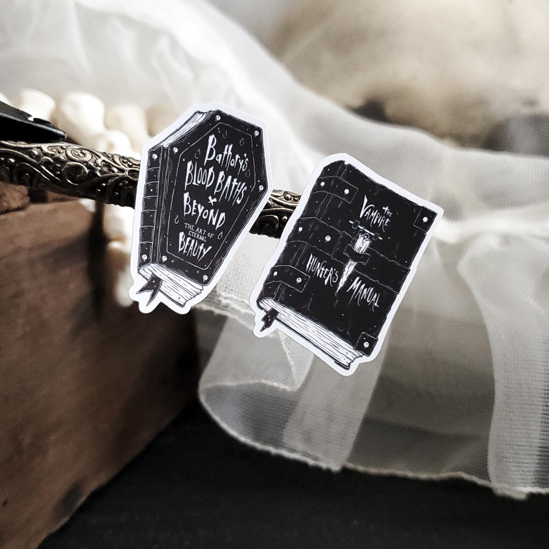 Vampire Books STICKER Sheet | Planner Stickers | Spooky Cute - Gothic ...