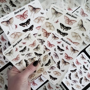 MOON Moth Planner Sticker Sheet - Etsy