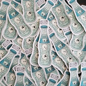 GHOST Soda Bottle STICKER, Spooky Cute Goth - Ecto Pop - Etsy