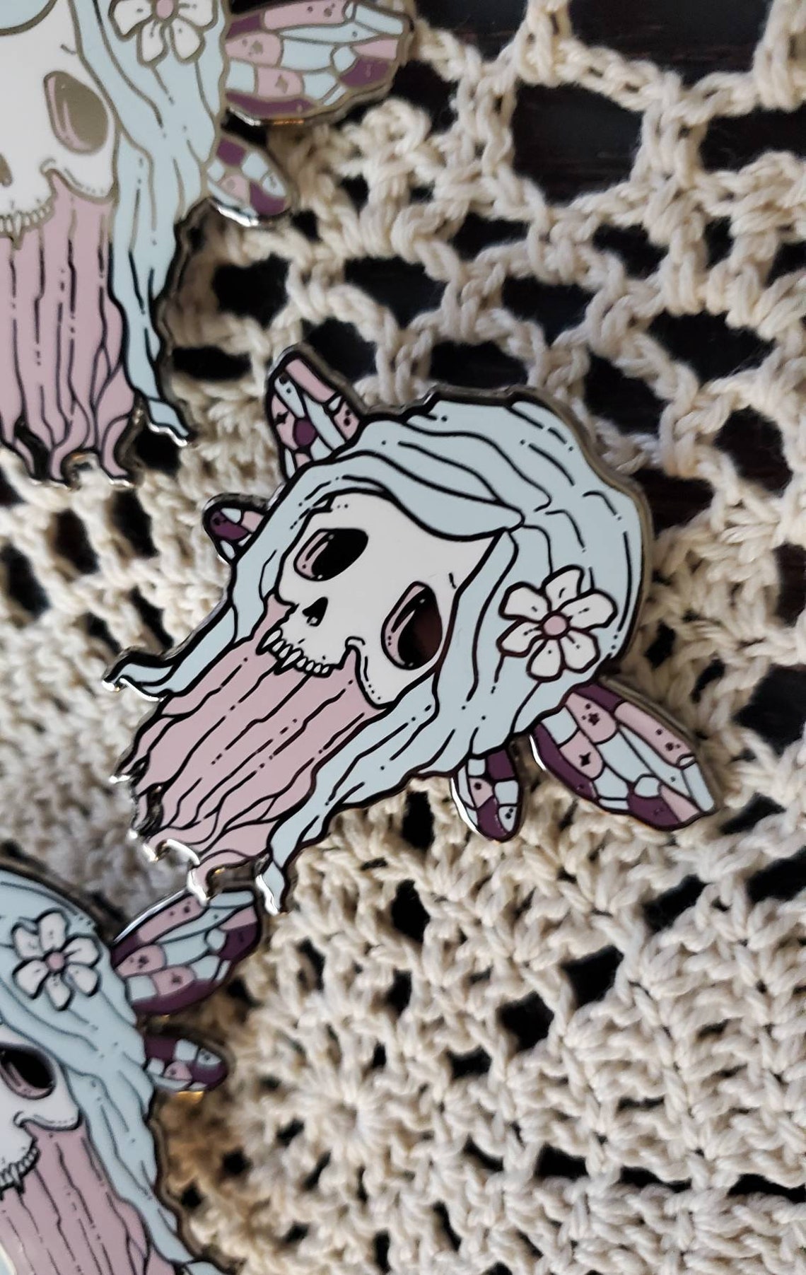 Daisy Bones pin skeleton fairy | Etsy