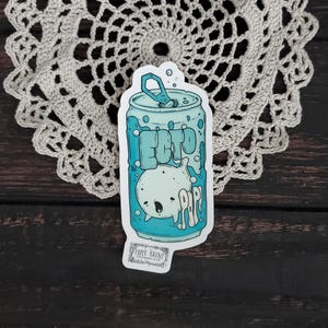 GHOST Soda Can STICKER, Spooky Cute Goth- Ecto Pop - Etsy