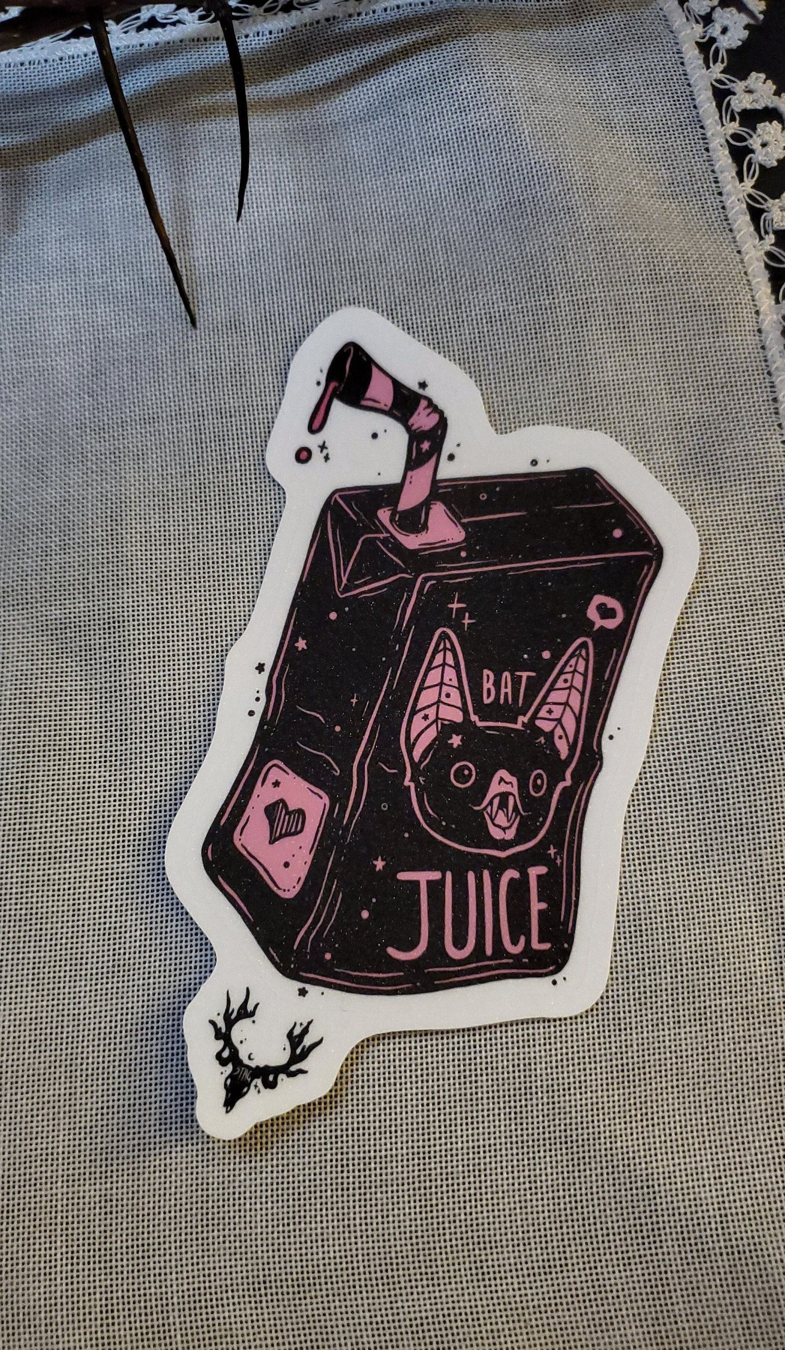 BAT Juice Box STICKER Creepy Cute Goth - Etsy