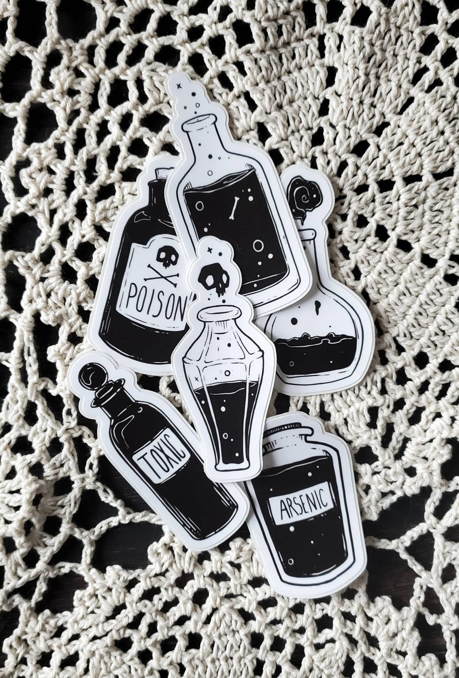 Creepy Cute Poison Gothic STICKER Pack - Etsy