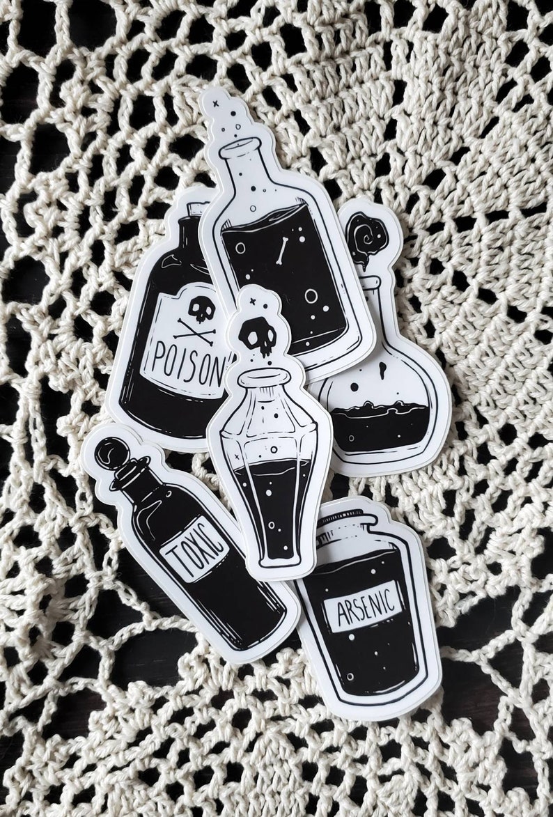 Creepy Cute Poison Gothic STICKER Pack - Etsy