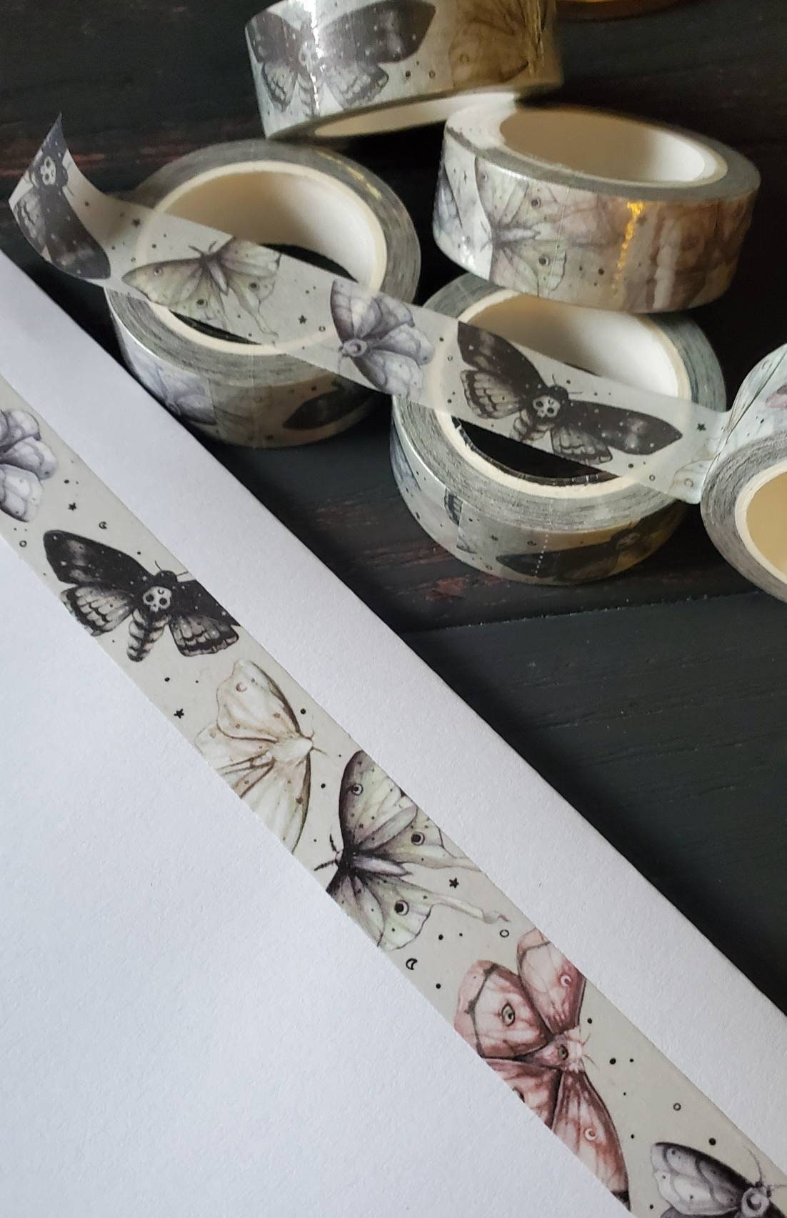 Moon Moth washi tape | Etsy
