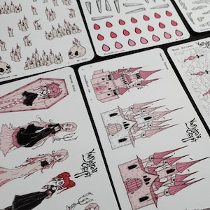 Vampire's Crypt Planner STICKER Sheet Collection Bundle spooky Cute ...