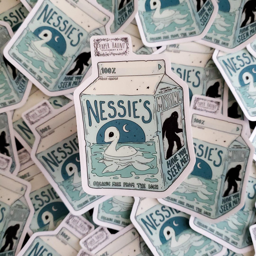 Nessie Milk Carton STICKER - Etsy
