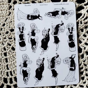 Banshee GHOST Planner Spooky Cute Sticker Sheet - Etsy
