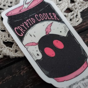 Cryptid Cooler, MOTHMAN Soda STICKER - Etsy