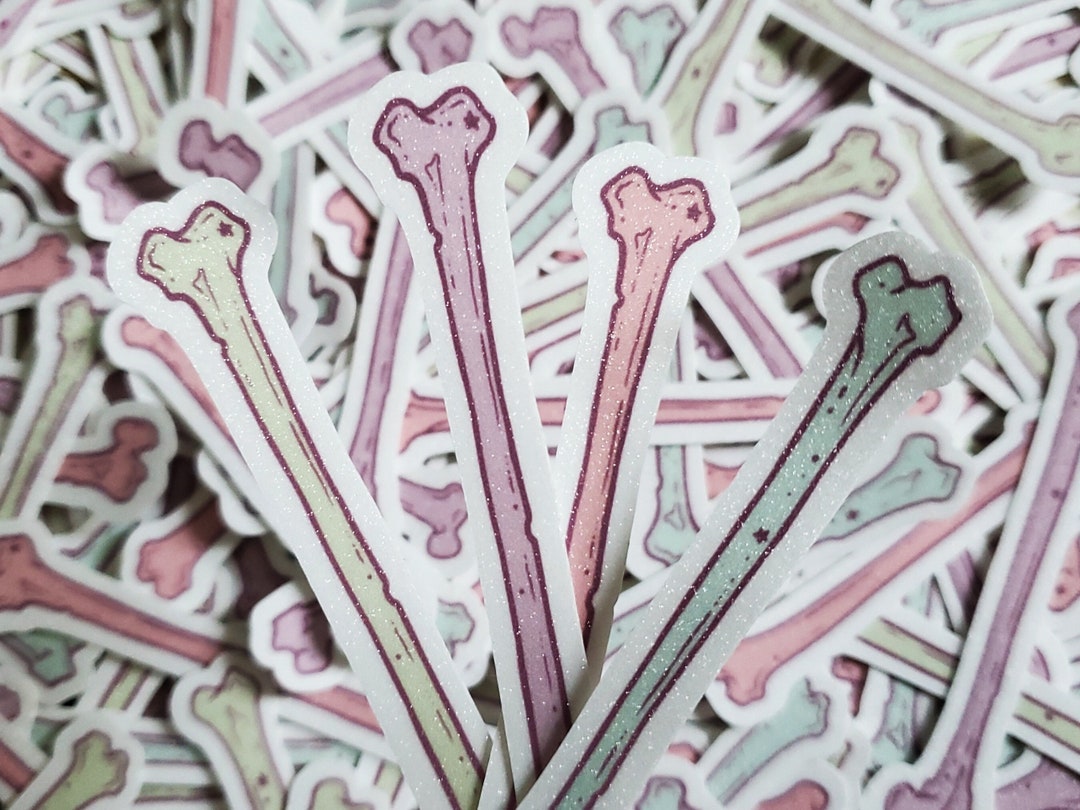 Pastel Bones STICKER Pack, Spooky Cute, Pastel Goth - Etsy