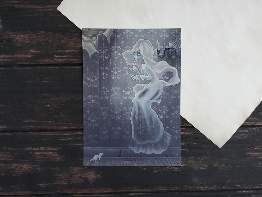 Wailing Halls - 5x7 Banshee Ghost Art Print - Spooky Cute Gothic - Etsy