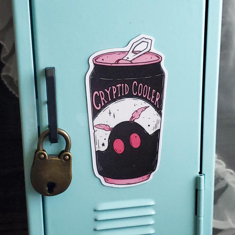 Cryptid Soda Magnet – Mothman Cryptid Soda Magnet – Creepy Cute ...
