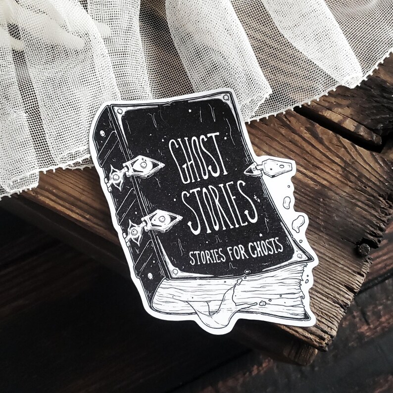 Ghost Stories Magnet – Spooky Cute Goth Tales for Ghosts – Haunted Book ...