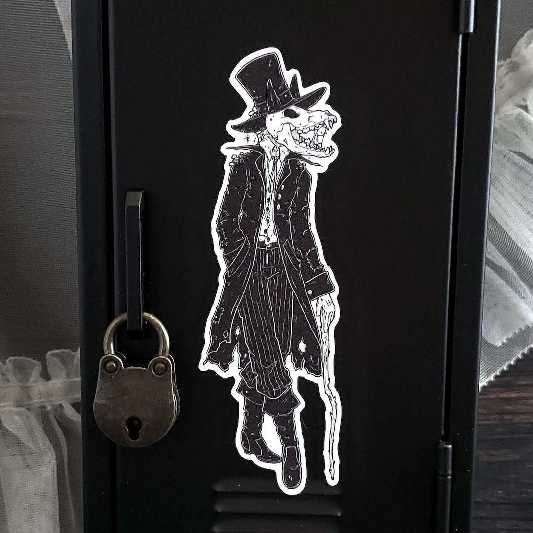 The Wolf Magnet – Dapper Fellow With Wolf Skull Head and Top Hat ...
