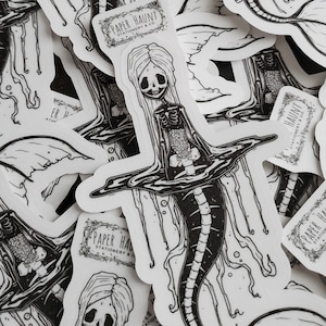 Jelly Bones STICKER- Mermaid Skeleton Jelly Girl -spooky Cute - Goth - Etsy