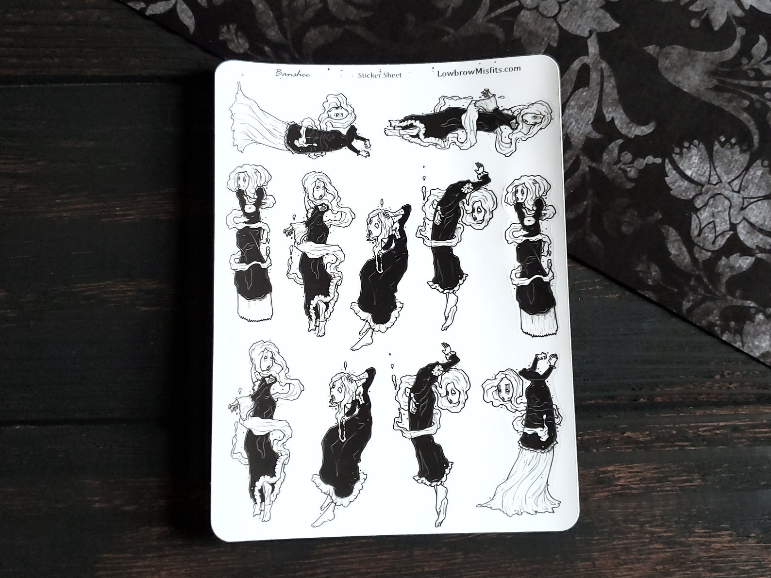 Banshee GHOST Planner Spooky Cute Sticker Sheet - Etsy