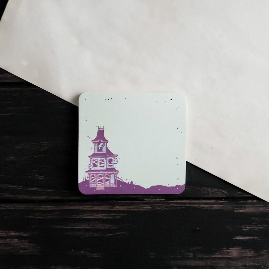 Haunted House STICKY Note, Pastel Goth - Creepy Cute Memo Pad - Etsy
